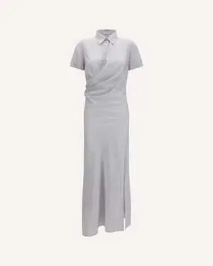 Alexander McQueen Striped Shirt Dress With Corset Lacing