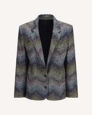 Missoni Single-breasted Lamé Viscose Blazer With Sequins