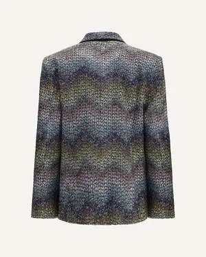 Missoni Single-breasted Lamé Viscose Blazer With Sequins
