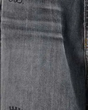 Balenciaga Tattoo Baggy Denim Pants