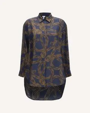 Loewe Lightweight Printed Silk Twill Shirt