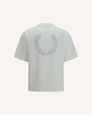 Fred Perry Aure Wreath Print T-shirt Mae - White