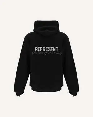 REPRESENT Cotton Hoodie With Monogram Detail