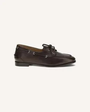 Bally Plume Loafers In Vegetable-tanned Buffalo Leather - Brown