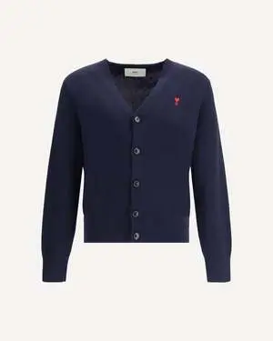 AMI Paris De Coeur Cardigan - Blue