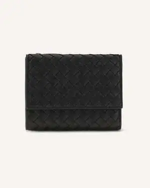 Bottega Veneta Intrecciato Bifold Wallet - Black