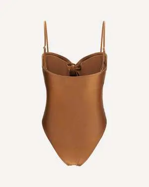 Zimmermann Aster One Piece Swimsuit - Beige