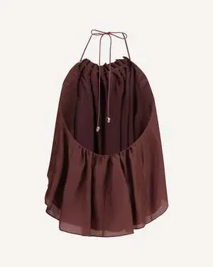 Zimmermann Aster Beaded Ruched Top