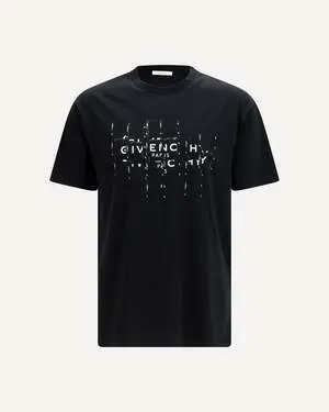 Givenchy Photographic Negative Cotton T-hirt - Black