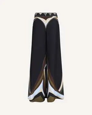 Emilio Pucci Silk Printed Palazzo Pants