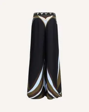 Emilio Pucci Silk Printed Palazzo Pants