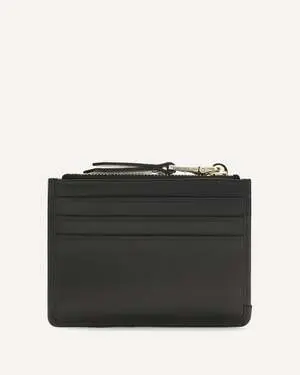Miu Miu Leather Wallet With Logo - Black