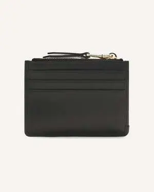 Miu Miu Leather Wallet With Logo - Black