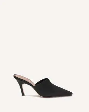 Amina Muaddi Jamie Mules - Black