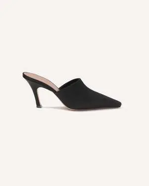 Amina Muaddi Jamie Mules - Black