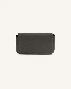 Brunello Cucinelli Precious Flap Shoulder Bag - Black