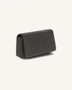 Brunello Cucinelli Precious Flap Shoulder Bag - Black