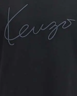 Kenzo Embroidered Signature Cotton T-shirt Mae