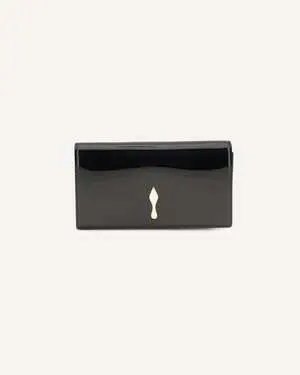 CHRISTIAN LOUBOUTIN Bettina Shoulder Bag In Patent Calf Leather With Gold Detail