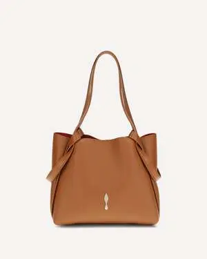 CHRISTIAN LOUBOUTIN Small Bettina Tote Bag - Brown