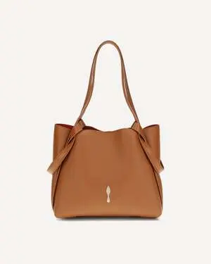 CHRISTIAN LOUBOUTIN Small Bettina Tote Bag - Brown