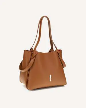 CHRISTIAN LOUBOUTIN Small Bettina Tote Bag - Brown