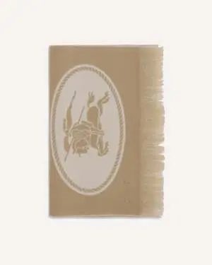 Burberry Logo Wool Scarf