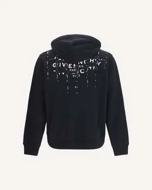 Givenchy Photographic Negative Print Fleece Zip Hoodie