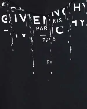 Givenchy Photographic Negative Print Fleece Zip Hoodie