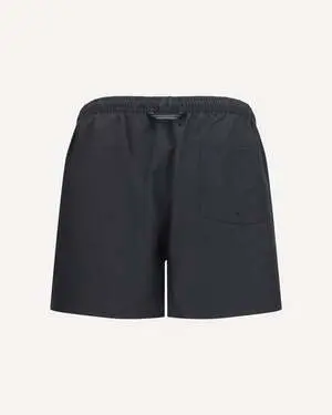 Fred Perry Swim Shorts With Embroidered Laurel Wreath - Black