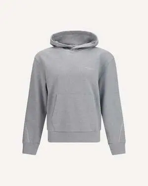 Givenchy Cotton Hoodie With Embroidered Logo - Grey