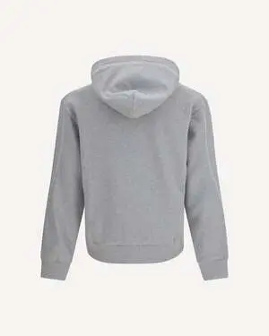 Givenchy Cotton Hoodie With Embroidered Logo - Grey