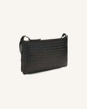 Bottega Veneta Intrecciato Shoulder Bag - Black