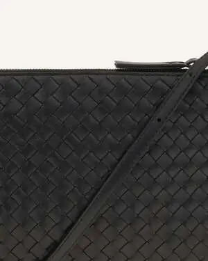 Bottega Veneta Intrecciato Shoulder Bag - Black