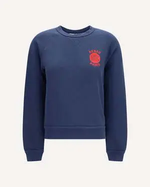 Kenzo Emblem Embroidered Cotton Sweatshirt