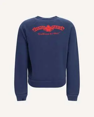 Kenzo Emblem Embroidered Cotton Sweatshirt