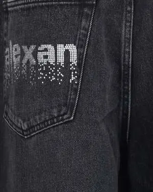 Alexander Wang Crystal Embellished Balloon Jeans - Black