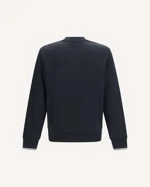 Fred Perry Crewneck Sweatshirt With Logo - Black