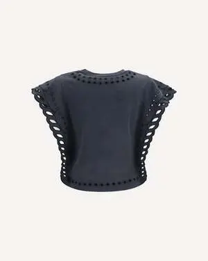 MARANT ETOILE Marant Étoile Odyle Embroidered Cotton T-shirt