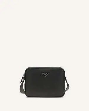 Prada Logo Shoulder Bag - Black