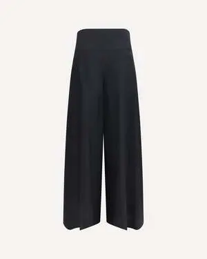 Brunello Cucinelli Tech Cotton Poplin Wide Leg Pants