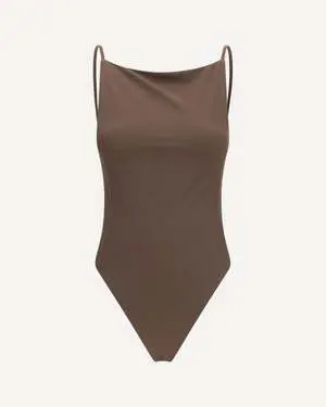 Jacquemus The Sole One-piece Swimsuit - Brown