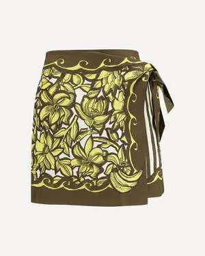 ALEMAIS ALEMAIS Mona Wrap Mini Skirt Multicolour