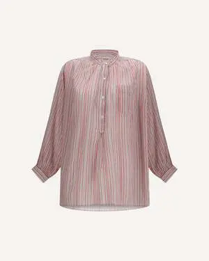 MARANT ETOILE Marant Étoile Sapha Striped Cotton Voile Shirt