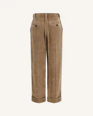 Brunello Cucinelli Elasticated Viscose And Cashmere Pants