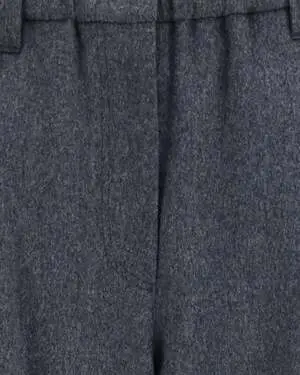 Brunello Cucinelli Stretch Wool Trousers - Grey