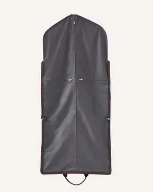 Brunello Cucinelli Garment Bag In Techno Fabric And Leather - Grey