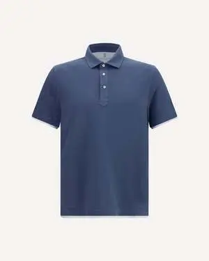 Brunello Cucinelli Short-sleeve Cotton Polo Shirt