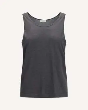 Brunello Cucinelli Luminous Knit Tank Top - Grey