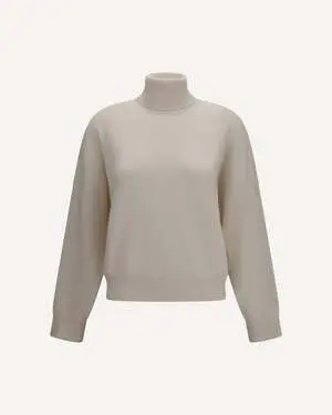 Brunello Cucinelli Cashmere Turtleneck Sweater - Cream